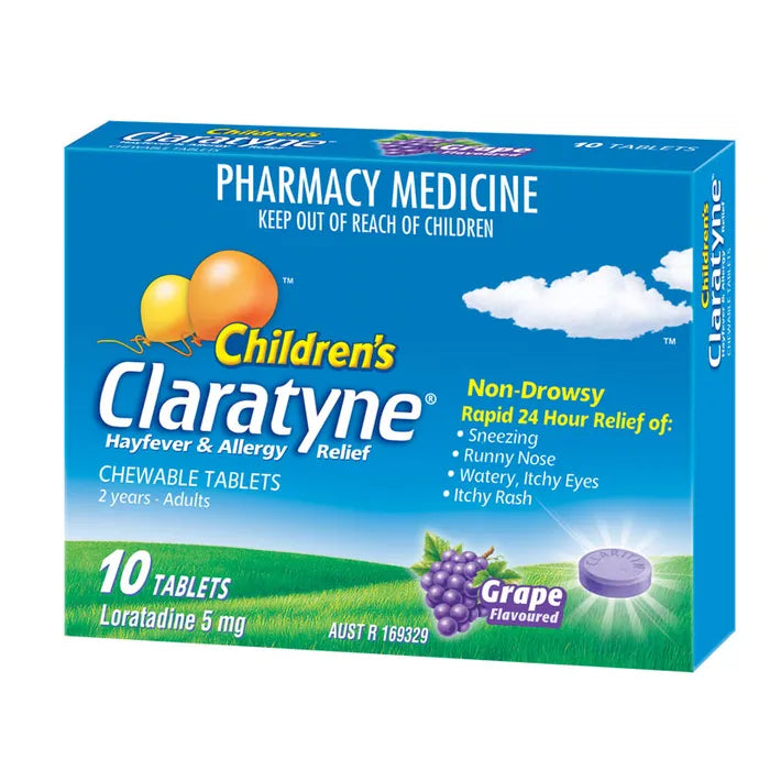 Claratyne Grape Chewable 5mg (Children) – Mr Vitamins
