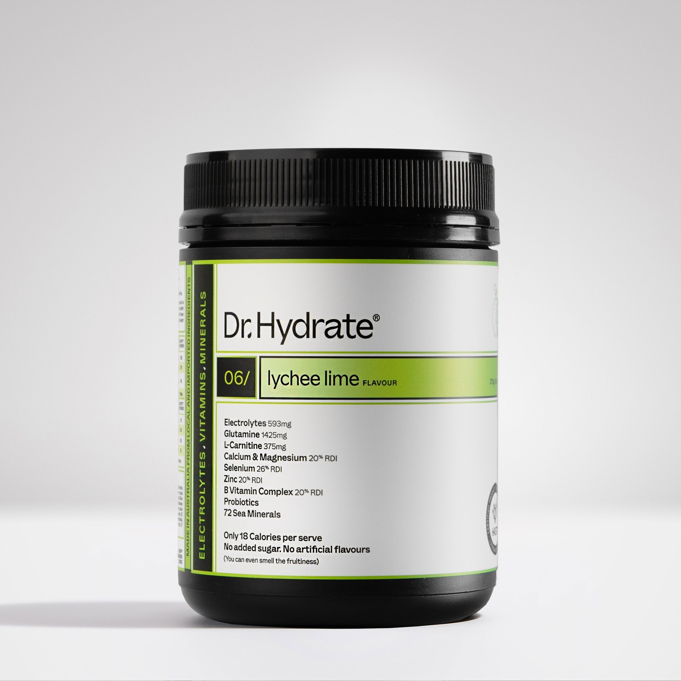 Dr Hydrate Electrolytes Tub Lychee Lime 30 serve – Mr Vitamins