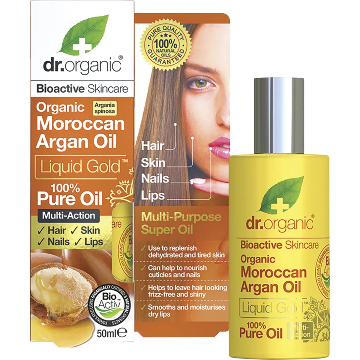 Dr Organic Pure Oil Organic Moroccan Argan Oil – Mr Vitamins