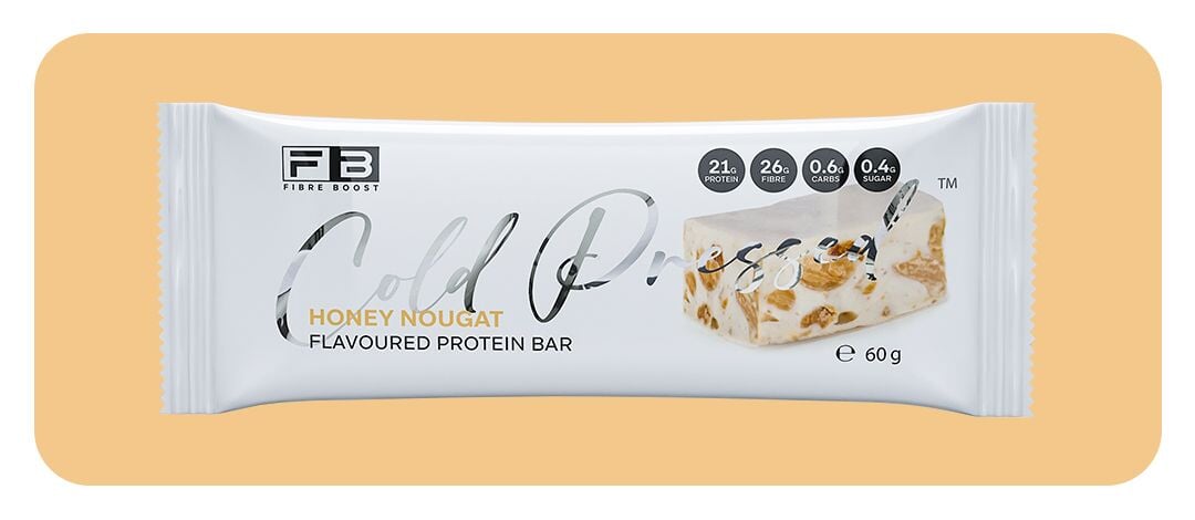 Fibre Boost Cold pressed protein bar - Honey Nougat – Mr Vitamins