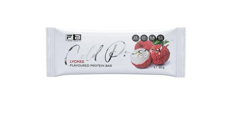 Fibre Boost Cold pressed protein bar - Lychee – Mr Vitamins