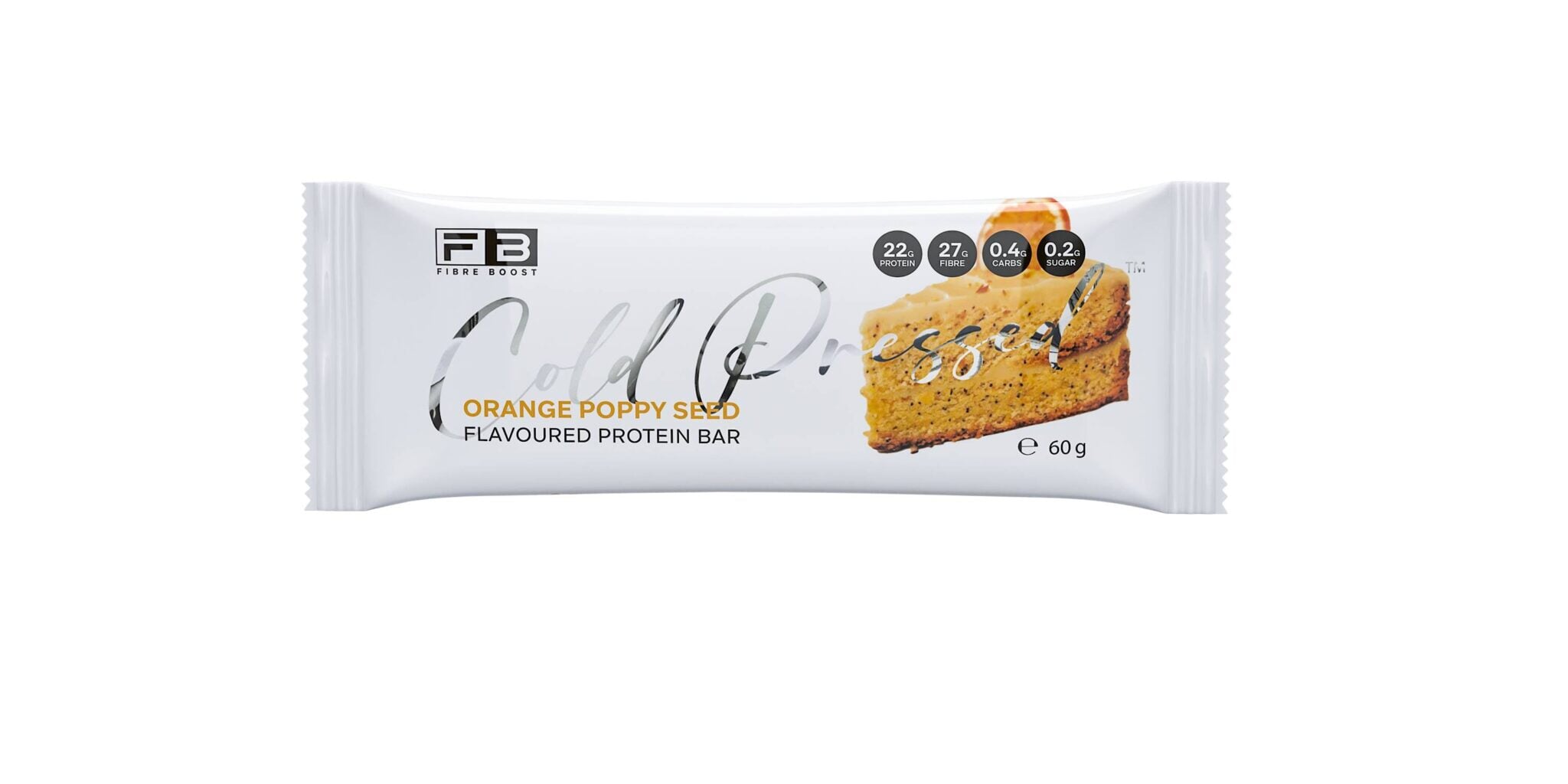 Fibre Boost Cold pressed protein bar - Orange Poppy Seed – Mr Vitamins