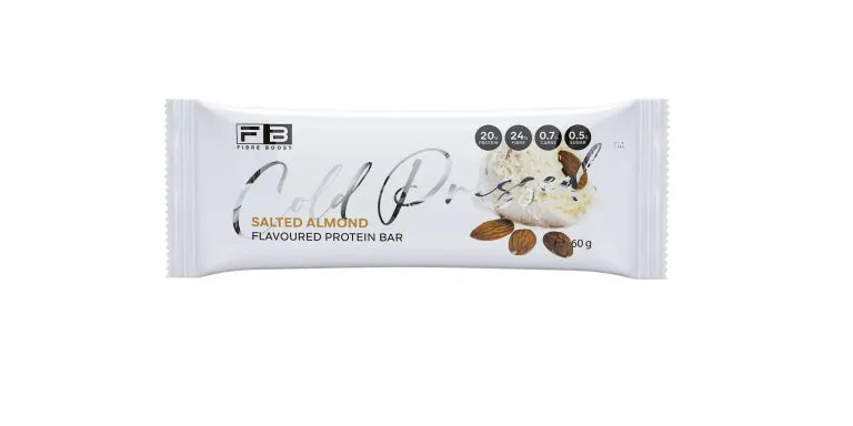 Cold Pressed Protein Bar 60g Salted Almond by Fibre Boost – Mr Vitamins
