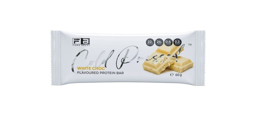 Fibre Boost Cold Pressed Protein Bar 60g - White Choc – Mr Vitamins