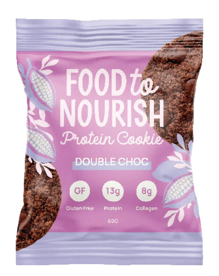 Food to Nourish Protein Cookie Double Choc – Mr Vitamins