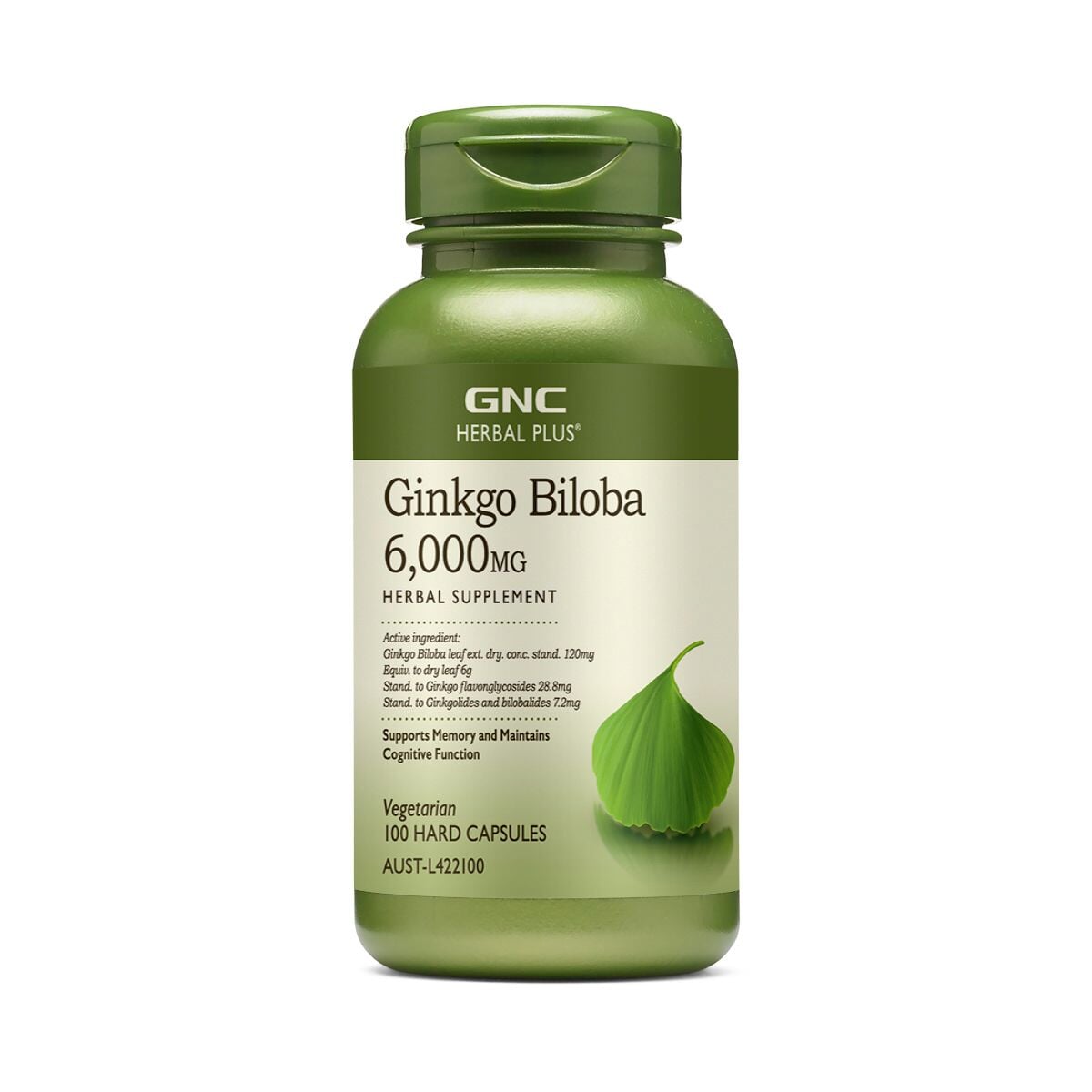 GNC Herbal Plus Ginkgo Biloba 6000mg 100 Caps – Mr Vitamins
