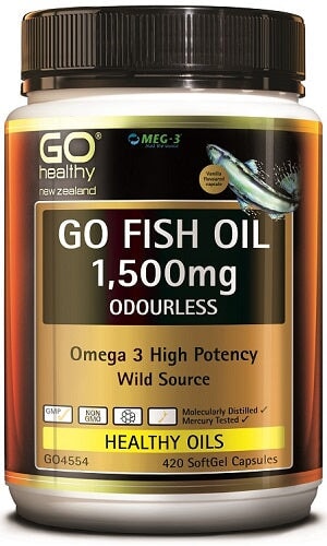 GO Healthy Fish Oil 1,500mg Odourless 420 Softgel Caps – Mr Vitamins