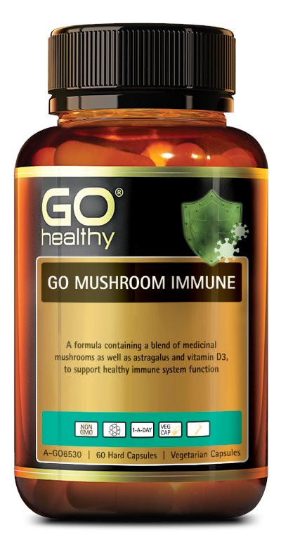 GO Healthy Mushroom Immune 60C – Mr Vitamins