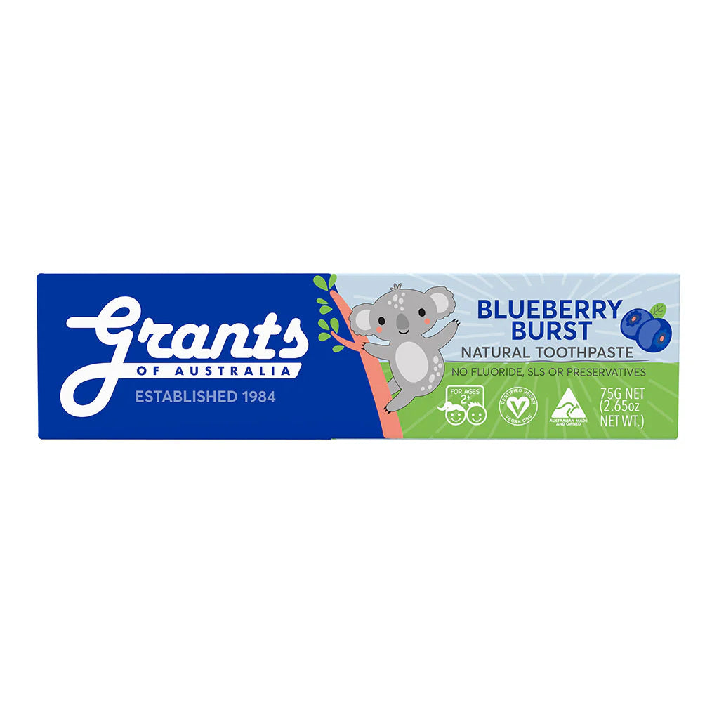 Grants Kids Natural Toothpaste Blueberry Burst – Mr Vitamins