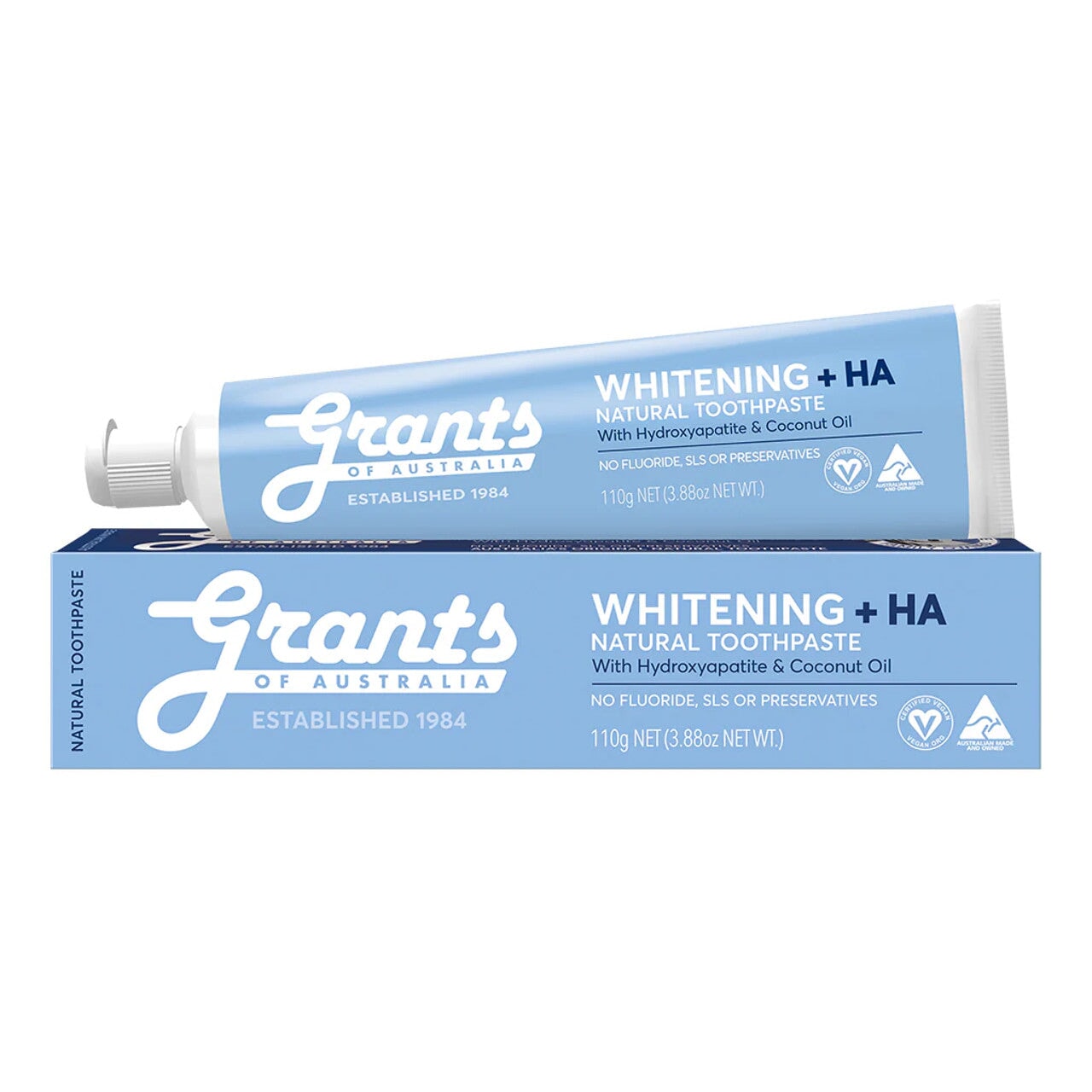 Grants Natural Whitening Toothpaste with HA+ – Mr Vitamins