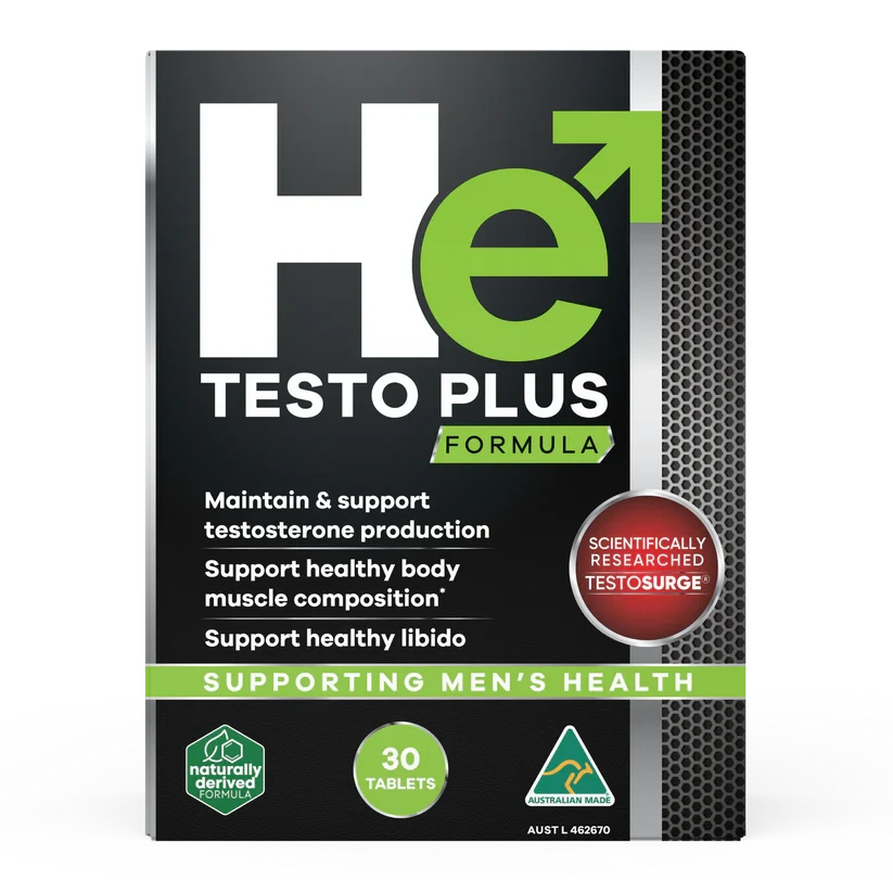 He Testo Plus Formula 30 Tablets – Mr Vitamins