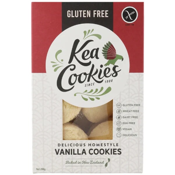 Kea Cookies Gluten Free - Vanilla 250g – Mr Vitamins