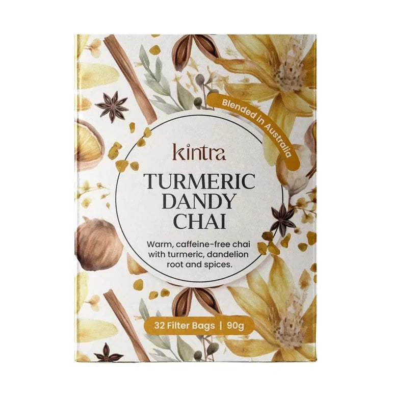 KINTRA BLENDS Herbal Tea Bags Turmeric Dandy Chai 32pk – Mr Vitamins