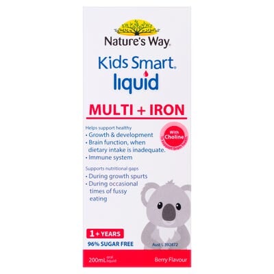 Natures Way Kids Smart Liquid Multi + Iron – Mr Vitamins