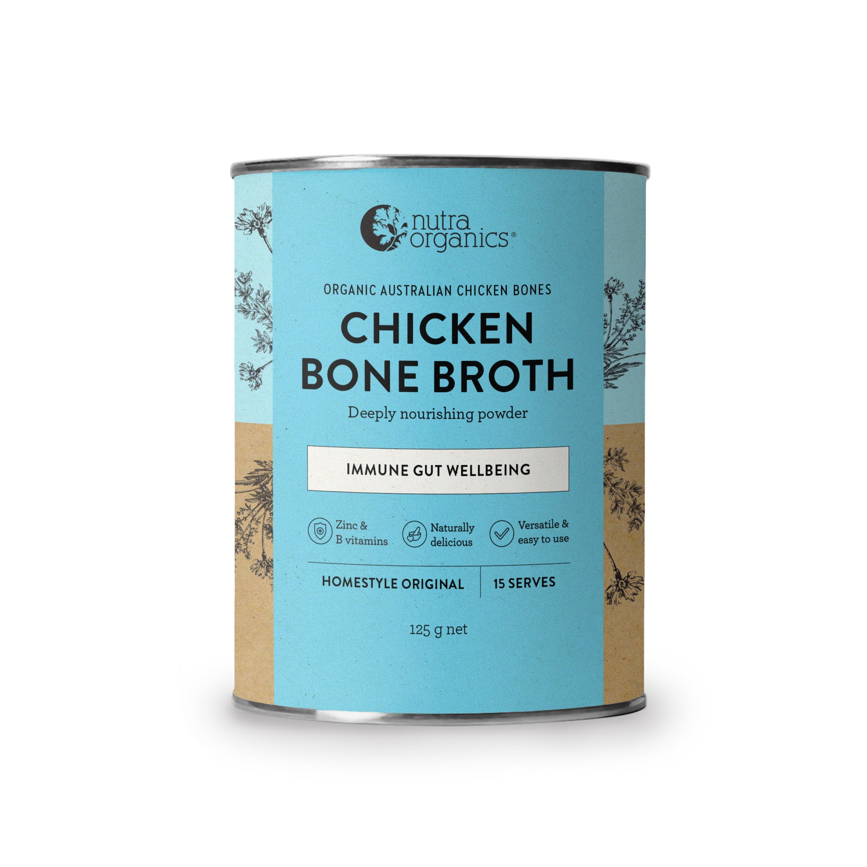 Nutra Naturals CHICKEN BONE BROTH 125G – Mr Vitamins
