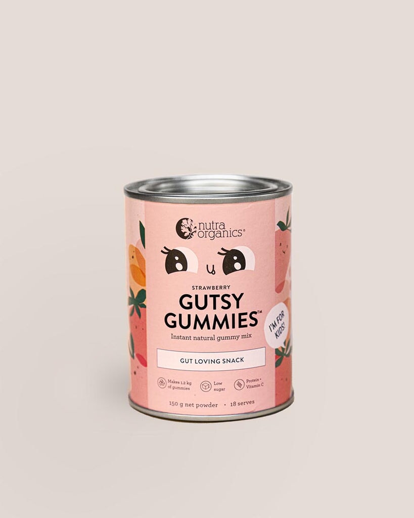 Nutra Organics Gutsy Gummies (Gut Loving Snack) Strawberry – Mr Vitamins