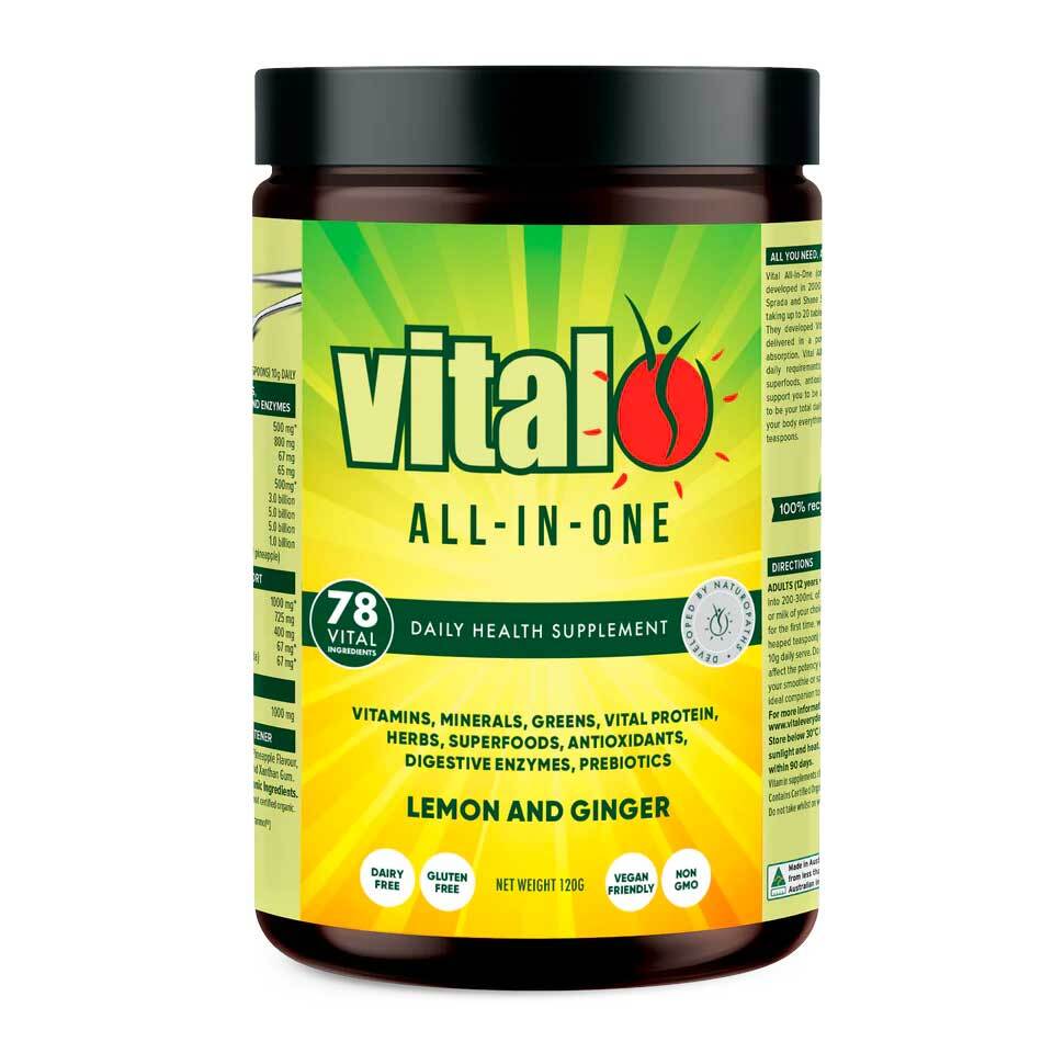 Vital All-In-One Lemon & Ginger 120g – Mr Vitamins