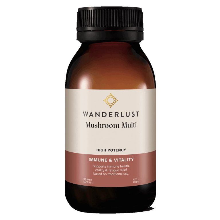 Wanderlust Mushroom Multi 120 Capsules – Mr Vitamins