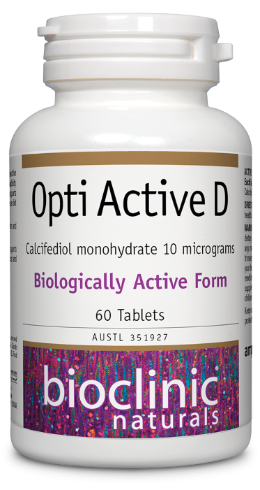 Opti Active D | Bioclinic Naturals 120 Tablets – Mr Vitamins
