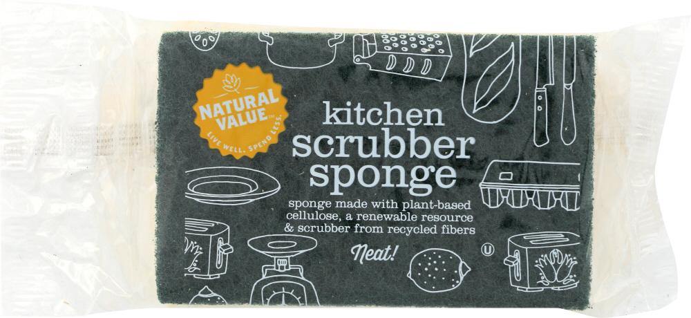 Natural Value Kitchen Scrubber Sponge – Mr Vitamins