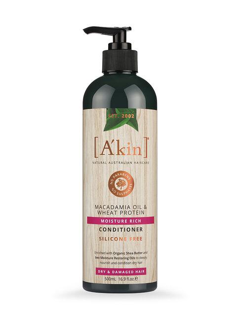 Akin Moisture Rich Macadamia Oil & Wheat Protein Conditioner – Mr Vitamins