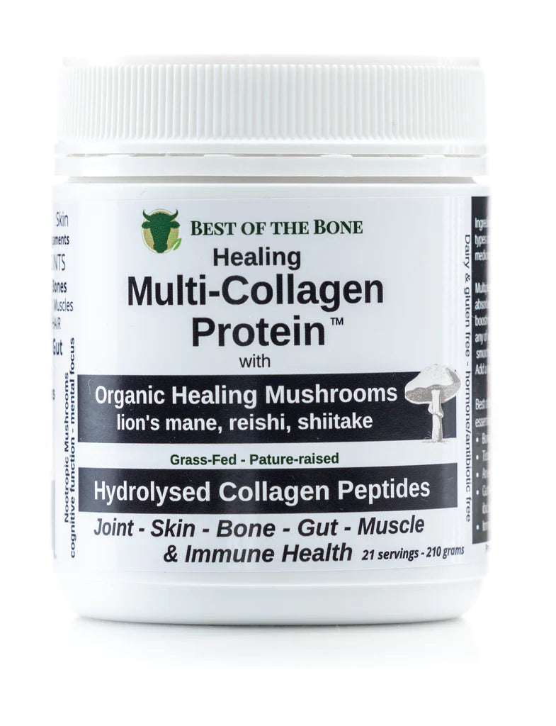 Best of the Bone Multiple Collagen Peptide Powder With Organic Mushroo ...