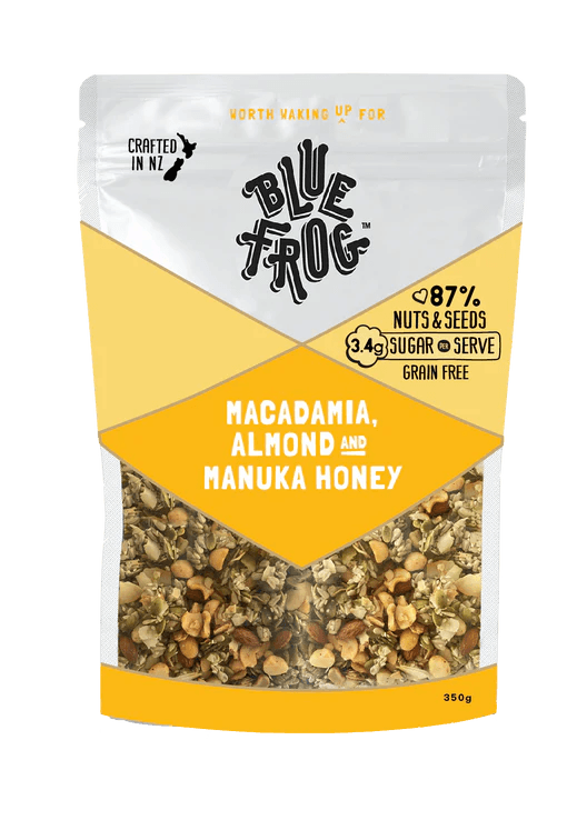 Blue Frog Nuts and Seeds - Macadamia Almond and Manuka Honey – Mr Vitamins