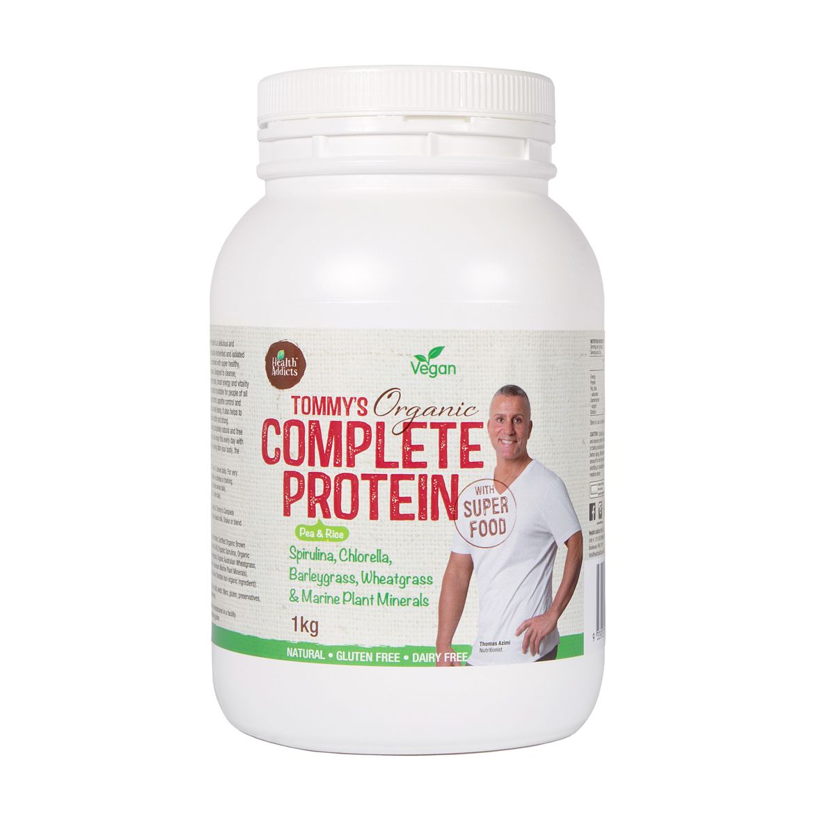Tommys Organic Complete Protein + Super Greens | Health Addicts 500g ...