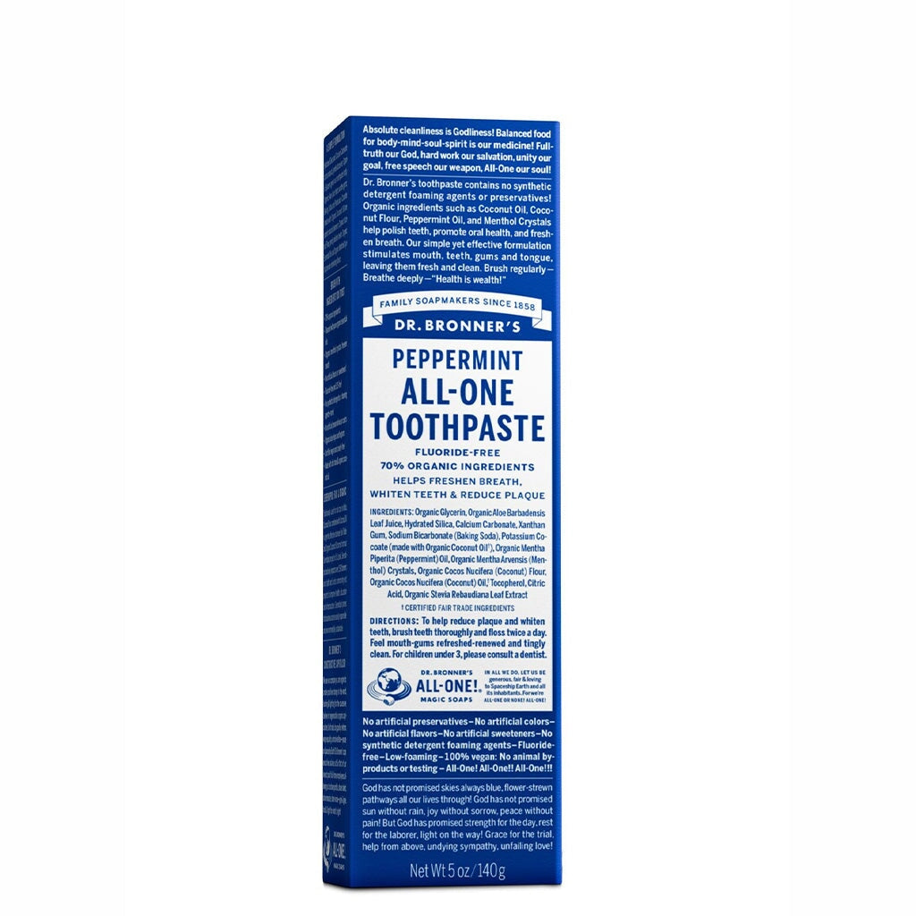 Dr. Bronners All-One Toothpaste - Peppermint – Mr Vitamins