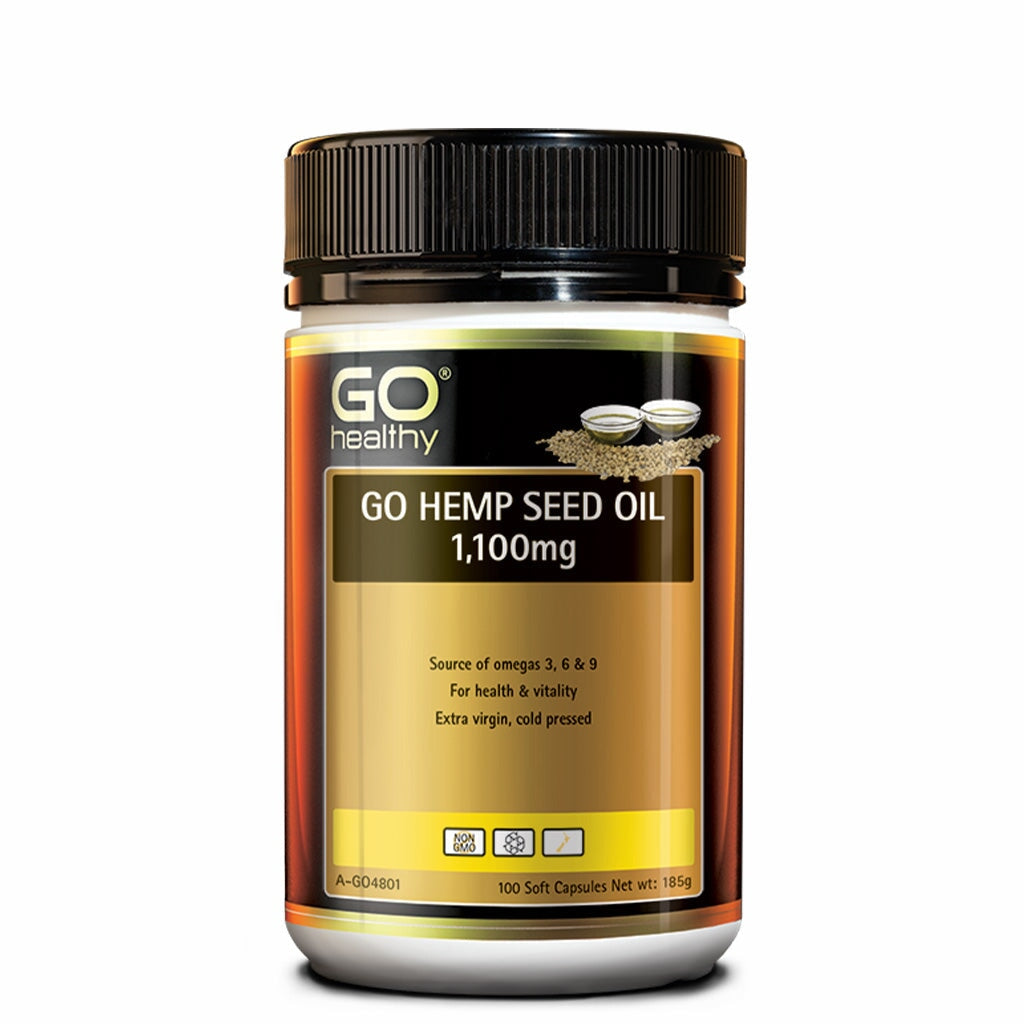 Go Healthy Hemp Seed Oil 1100Mg – Mr Vitamins