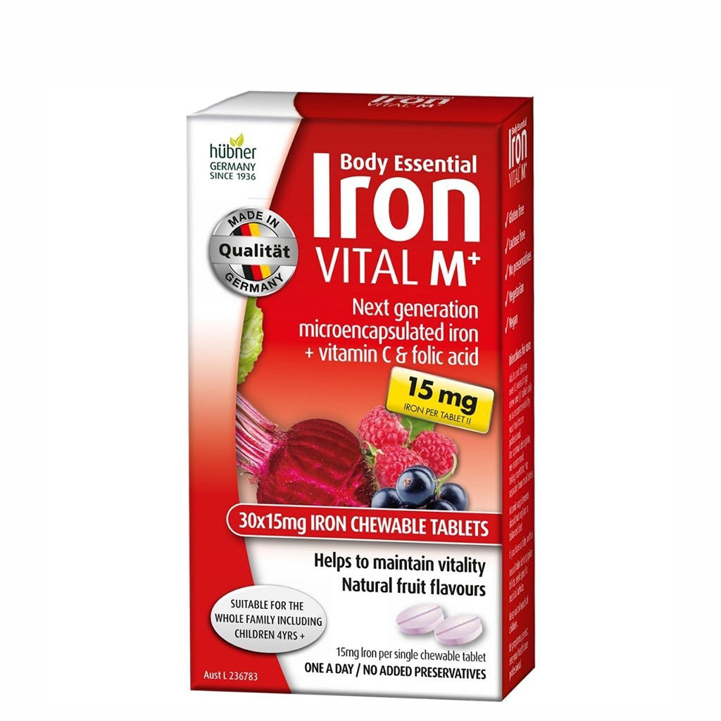 Hubner Silicea Iron Vital M+ Chewable 30 Tablets – Mr Vitamins