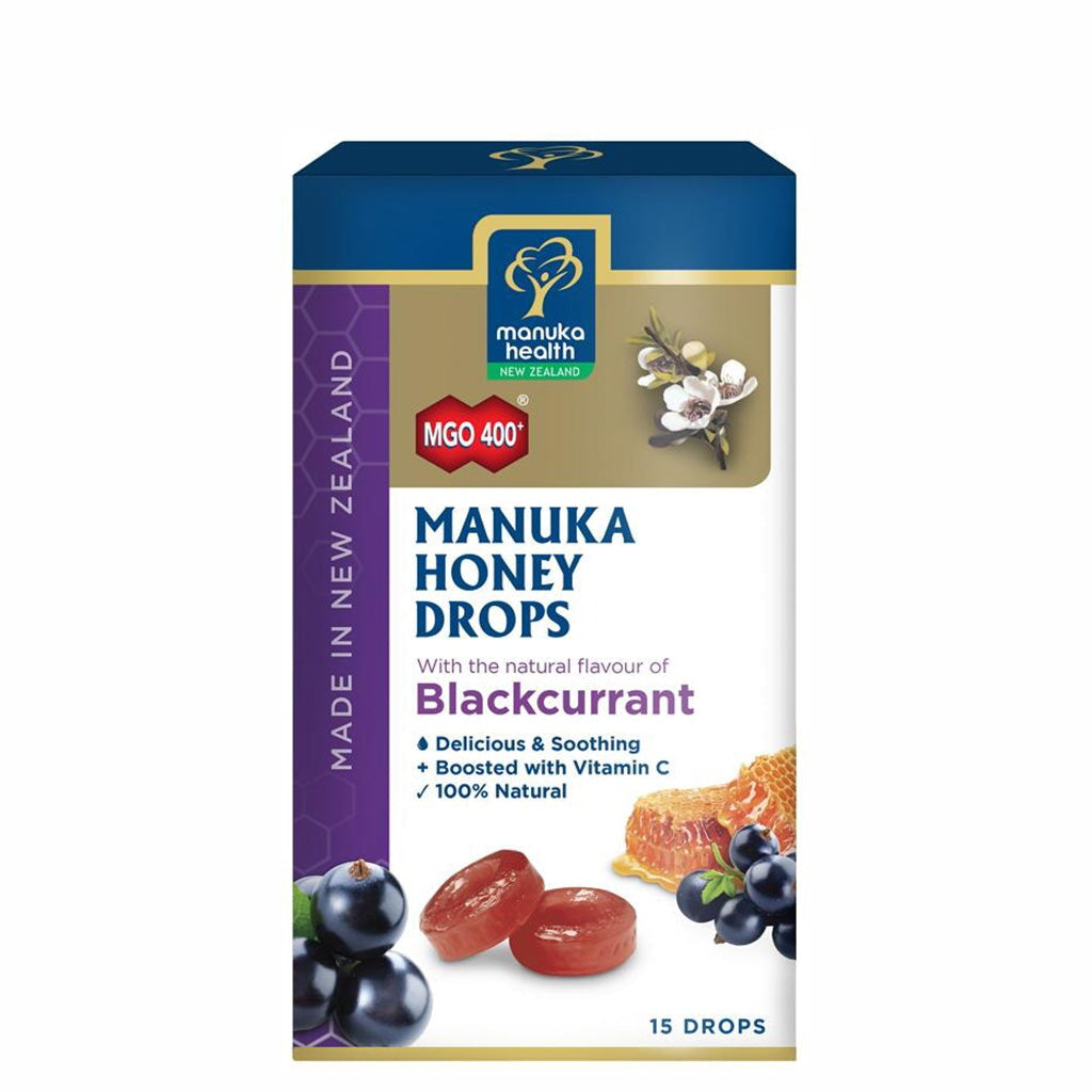 Manuka Health Manuka Honey Drops - Blackcurrant (15 Drops) – Mr Vitamins