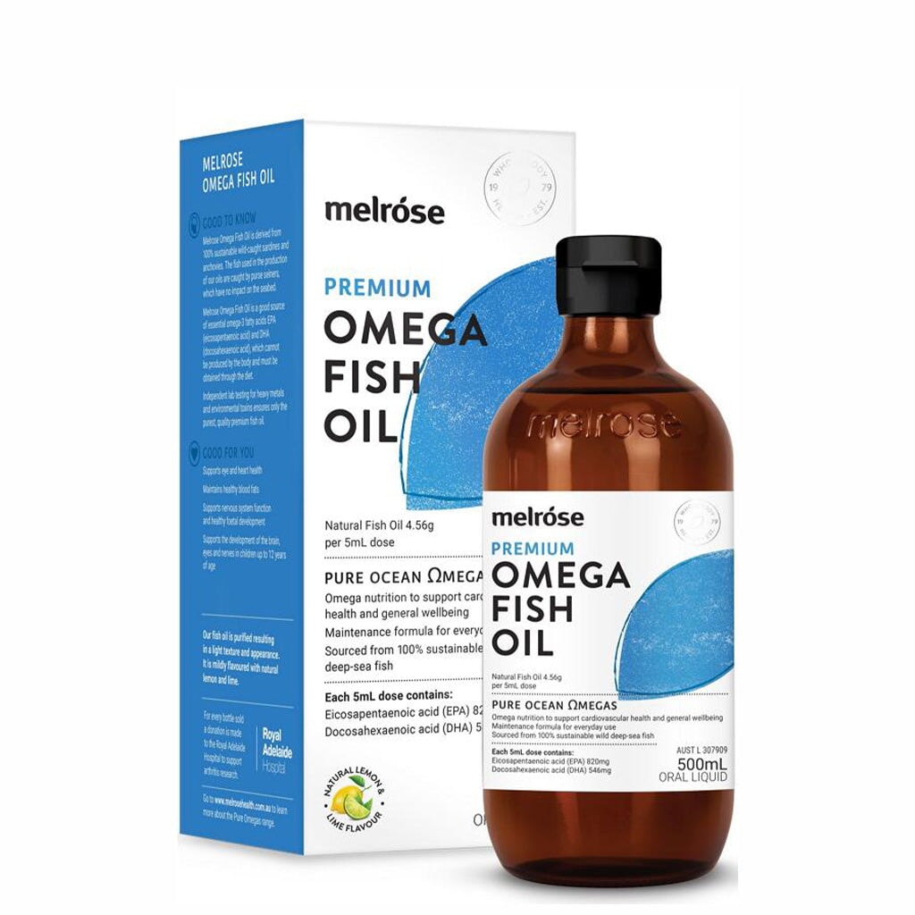 Melrose Premium Omega Fish Oil Liquid – Mr Vitamins