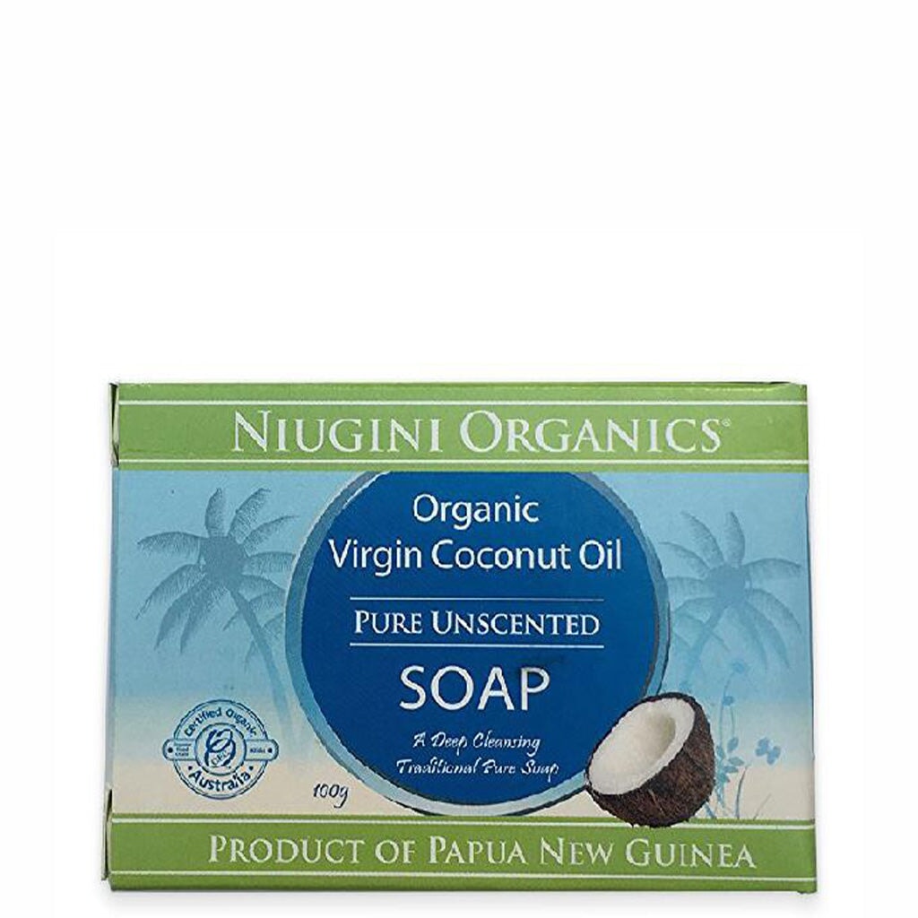 Coconut Oil Soap 100g Unscented by Niugini Organics – Mr Vitamins