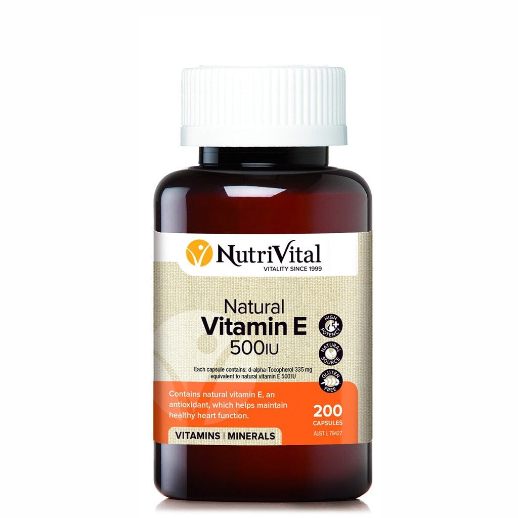 Nutrivital Natural Vitamin E 500Iu – Mr Vitamins