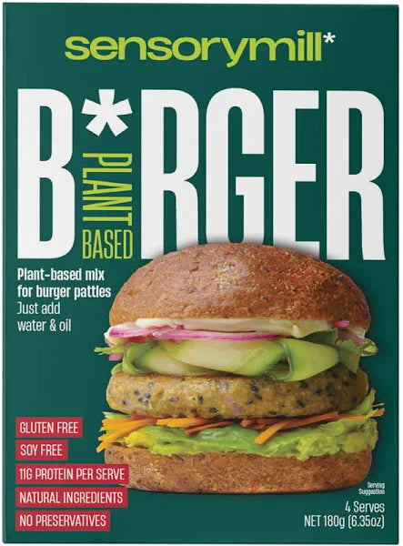 Sensory Mill Plant-Based Burger Mix – Mr Vitamins