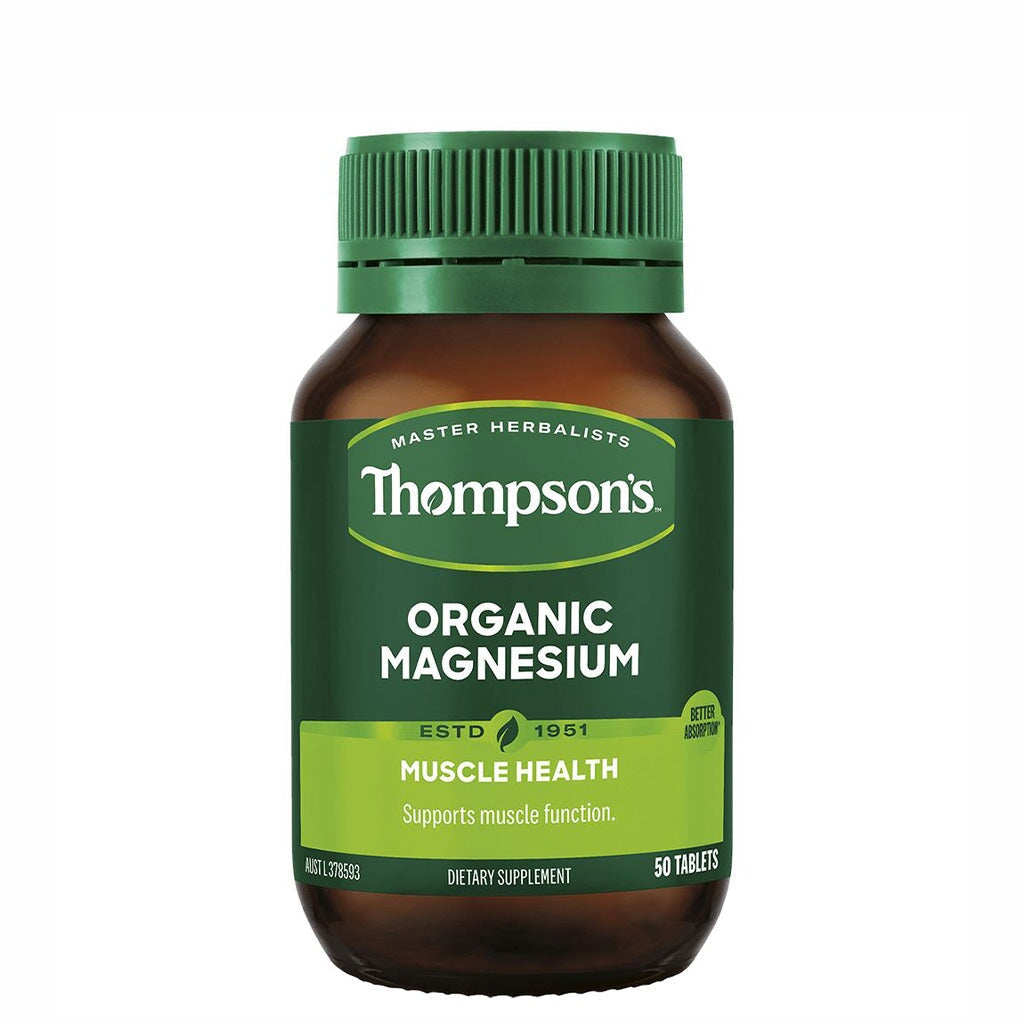 Thompsons Organic Magnesium 50T & 120T – Mr Vitamins