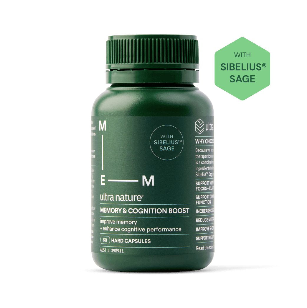 Ultra Nature Memory & Cognition Boost 60 Caps – Mr Vitamins