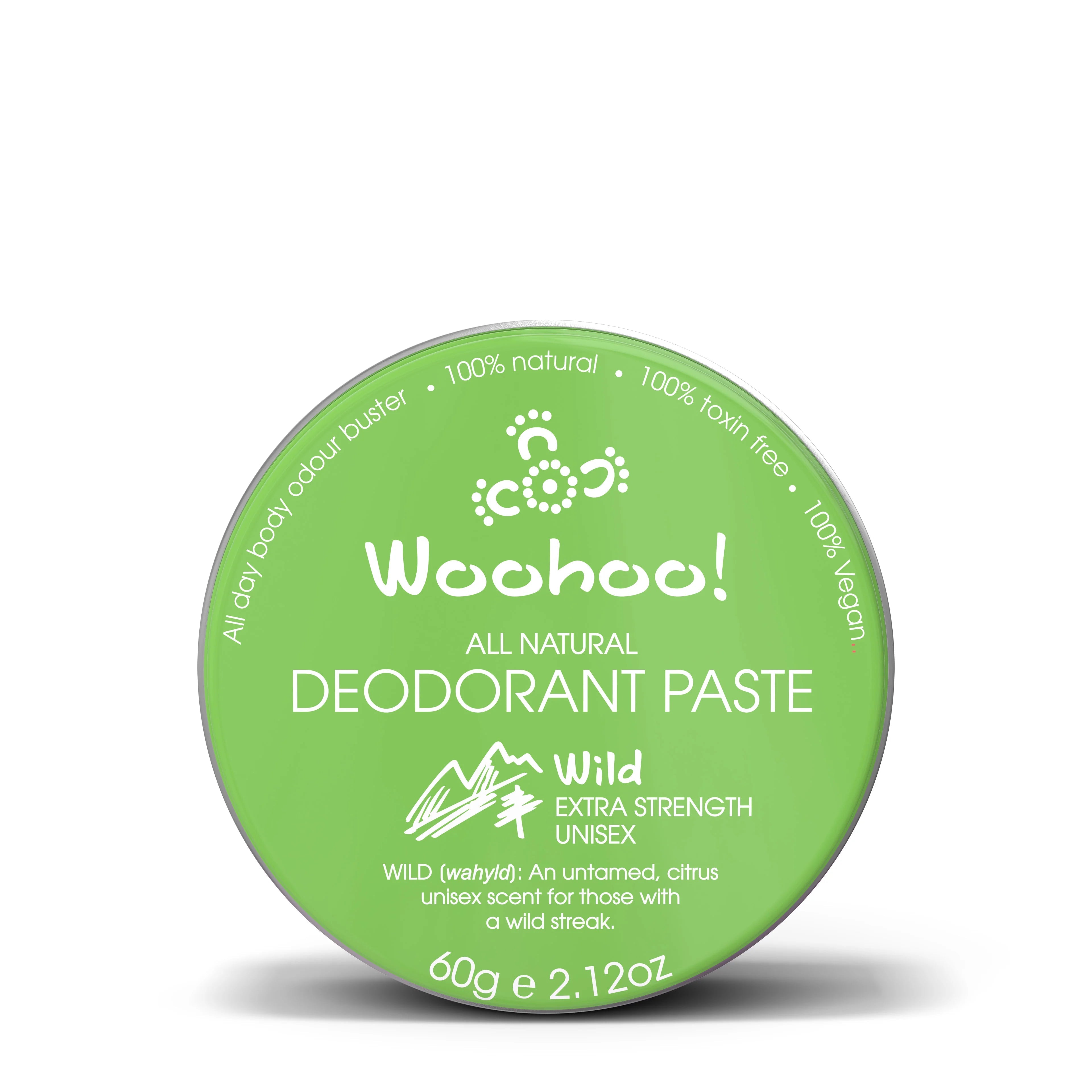 Woohoo Body Natural Deodorant Tin Wild - Extra Strength – Mr Vitamins